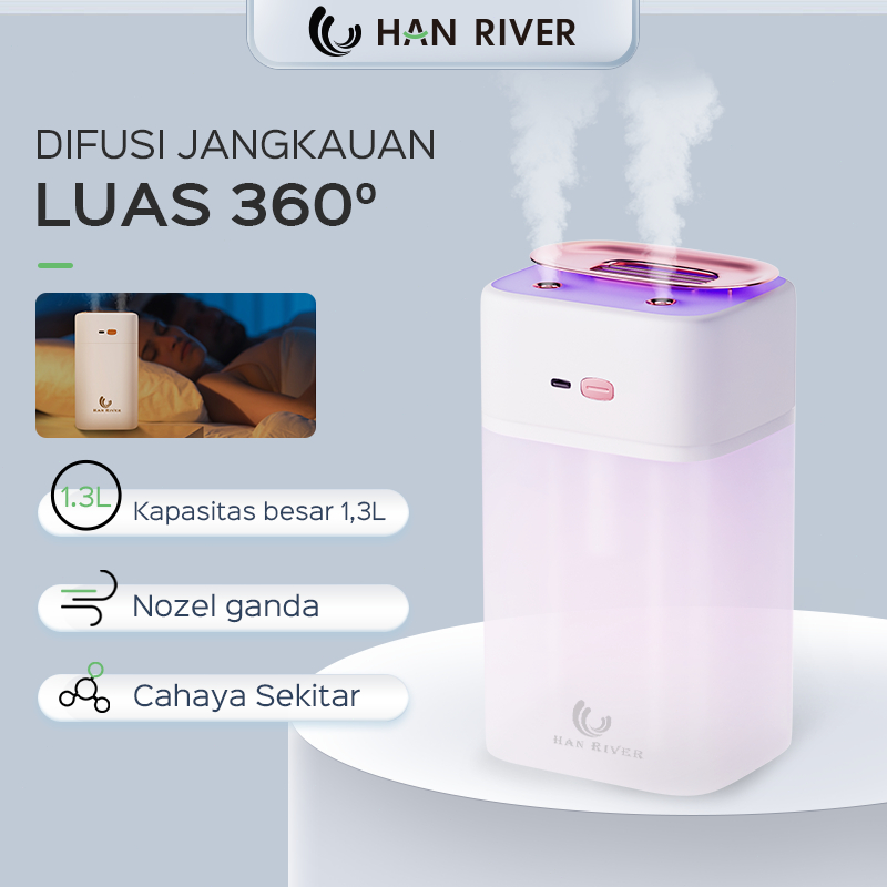 Jual HAN RIVER Humidifier Diffuser air purifier 1.3L Kapasitas tinggi ...