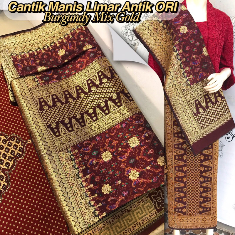Jual Songket Cantik Manis Limar Antik ORI-Asli Tenun Tangan Palembang ...