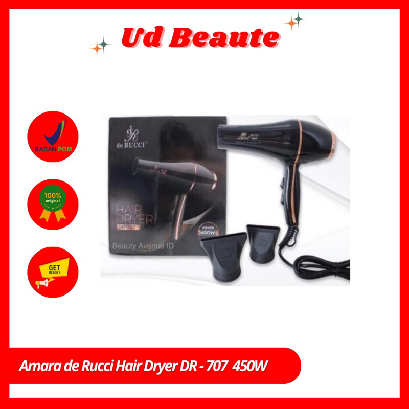 Jual Amara de Rucci Hair Dryer DR - 707 450Watt | Shopee Indonesia