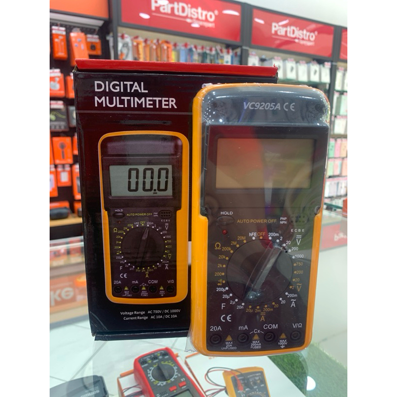 Jual MULTITESTER DIGITAL VC9205A INCLUDE BATTERY DAN KABEL TESTER ...