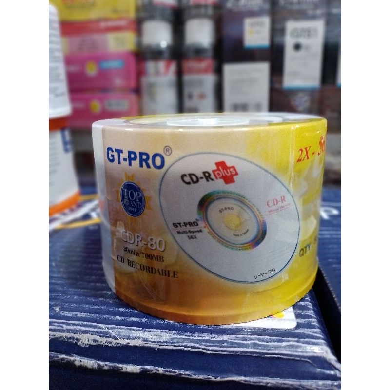 Jual GT-PRO CD-R PLUS 56X / CD KOSONG DISC BLANK ORIGINAL | Shopee ...