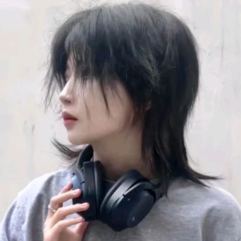 Jual Wig Pria Rambut Gondrong Belakang dan Poni Panjang Warna Hitam ...