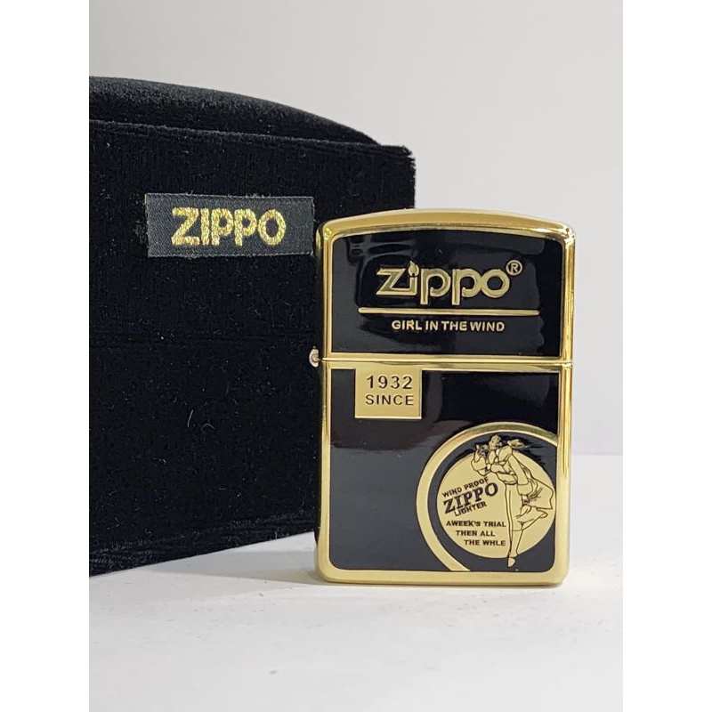 Jual Original Zippo Armor Titanium Plated Black and Gold Windy 2 sisi | Shopee Indonesia