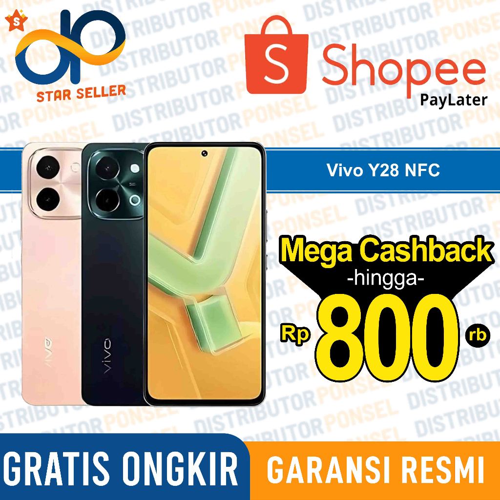 Jual Vivo Y28 NFC 6/128 GB 8/128 GB 8/256 GB Garansi Resmi Not Y22 Y27 s | Shopee Indonesia