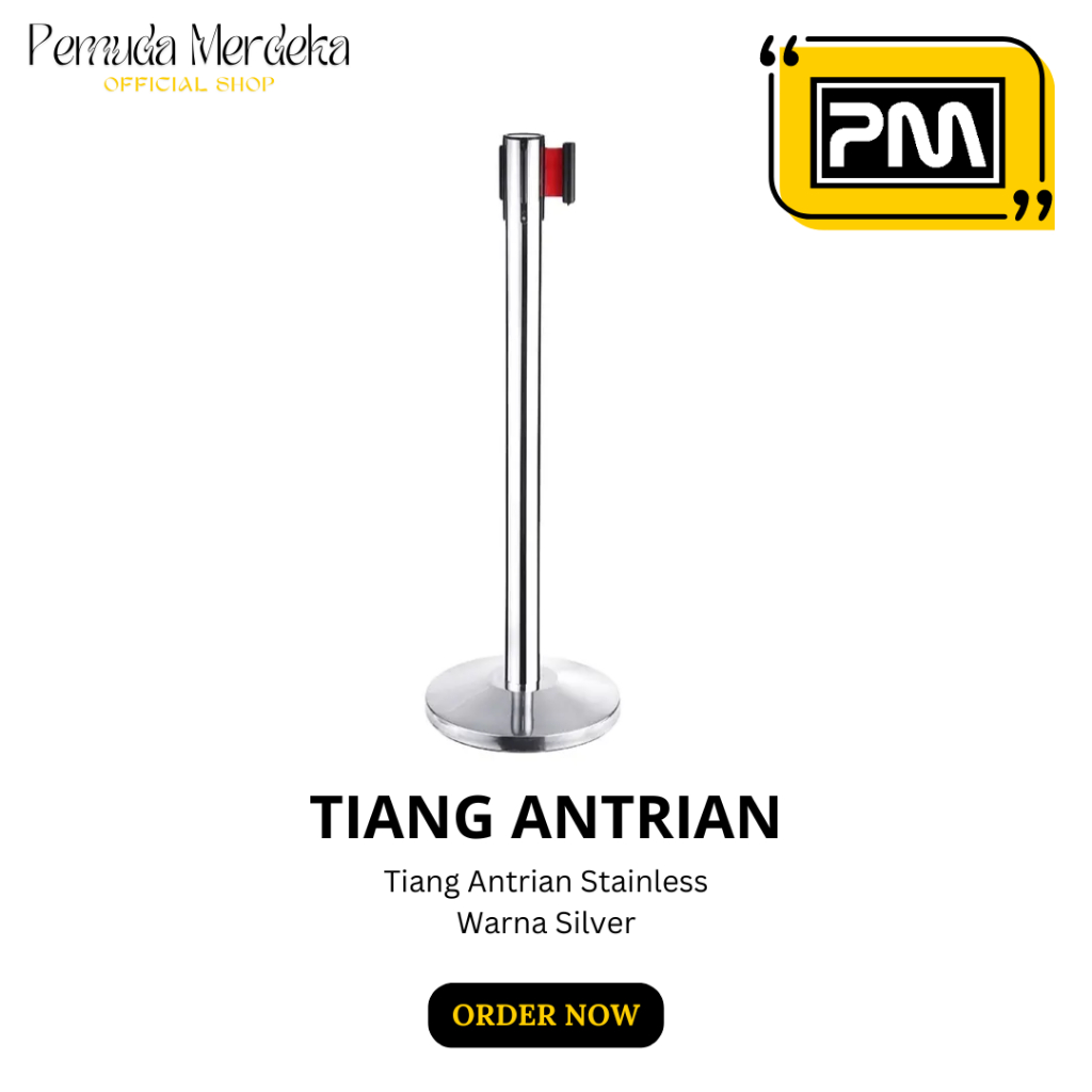 Jual Tiang Pembatas Antrian Tiang Pengatur Antrian Bahan Stainless ...