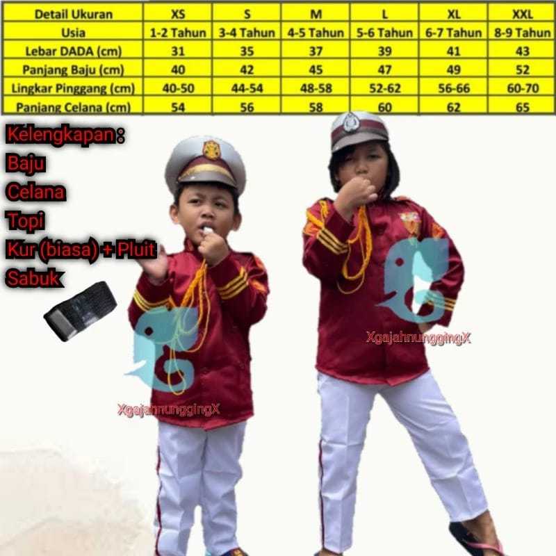 Jual Baju Seragam AKPOL Anak | Setelan AKADEMI KEPOLISIAN Anak | Kostum ...