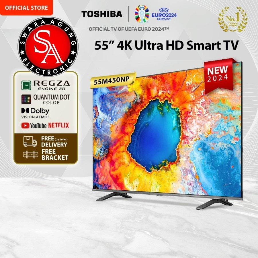 Jual QLED UHD 4K SMart TV 55 Inch Toshiba Type : 55M450NP - Free ...