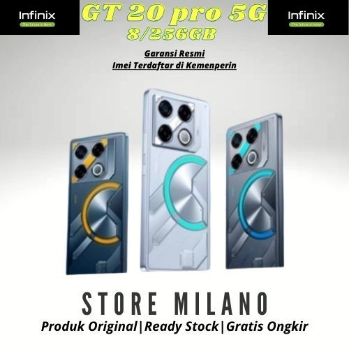 Jual Infinix GT 20 Pro 5G 8/256Gb | Dimensity 8200 Ultimate - 6.78" Amoled FHD+ 144Hz | Garansi ...
