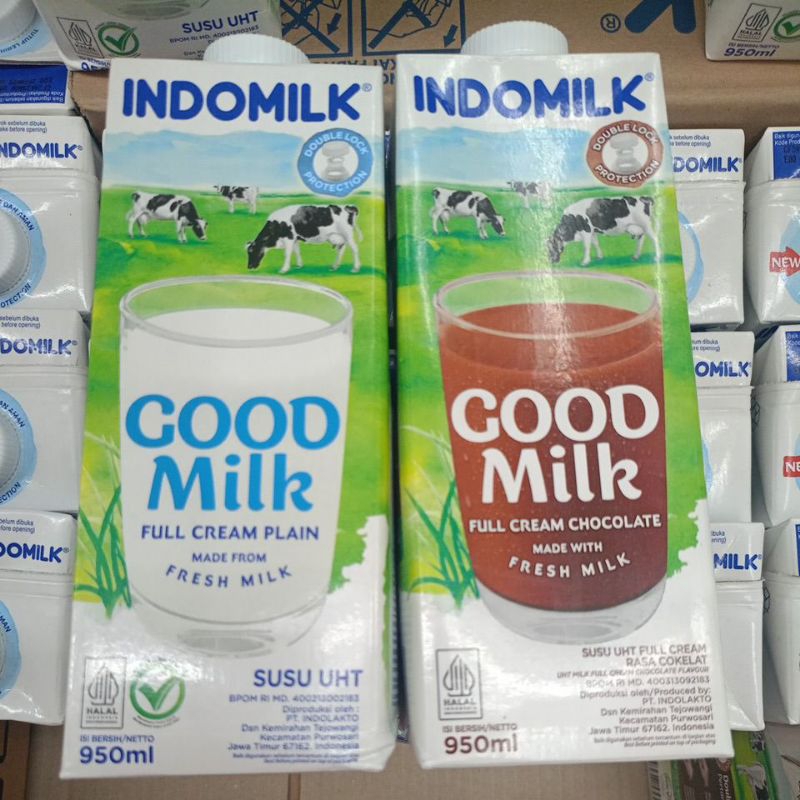 Jual indomilk uht plain/coklat 950ml | Shopee Indonesia