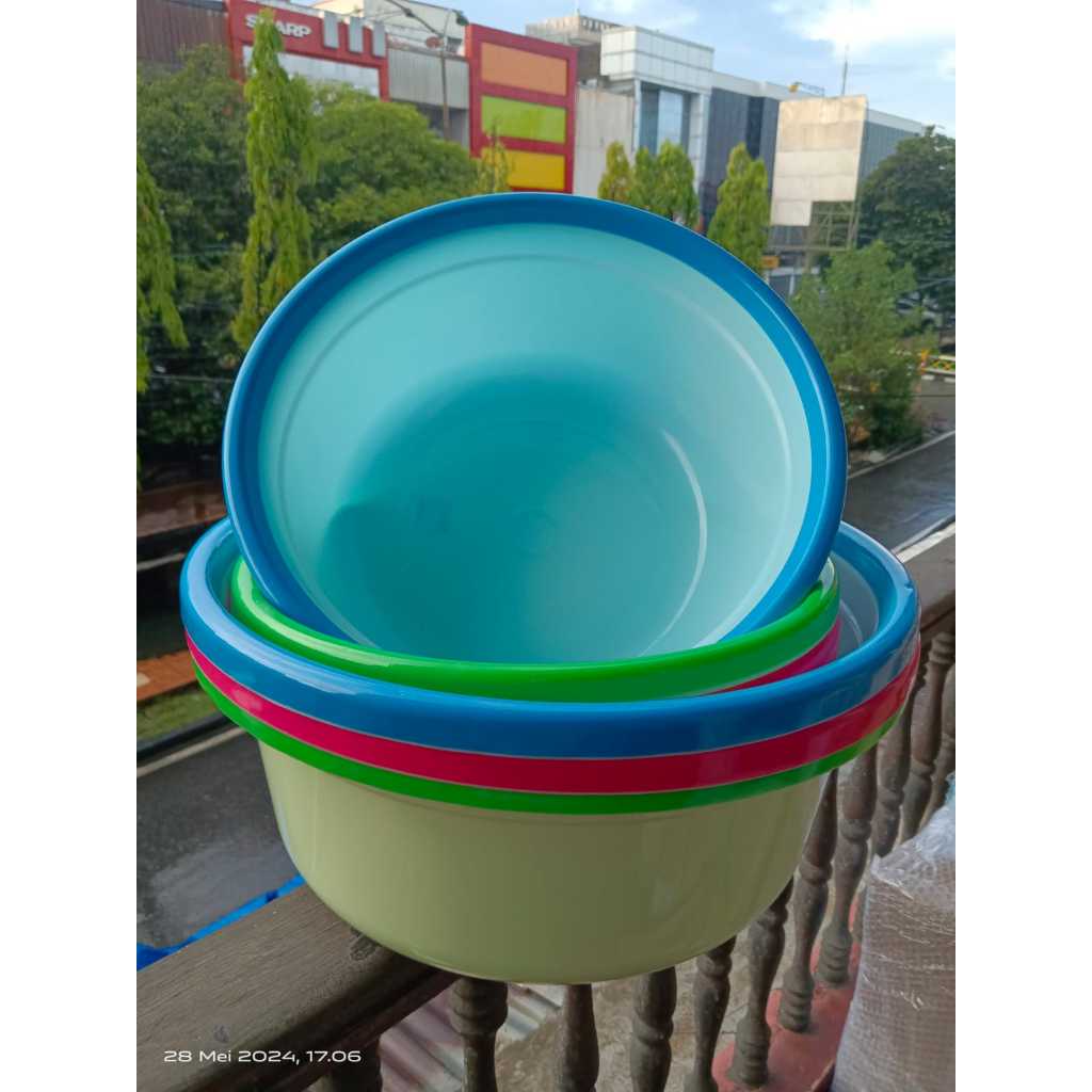 Jual Baskom Bulat Nagata 7818 7820 Plastik Tebal Kuat / Bak Air Tempat ...