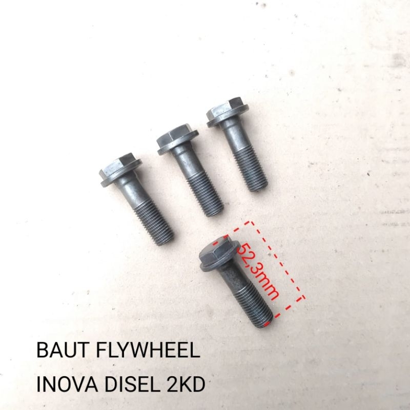 Jual Baut Bolt Flywheel Roda Gila Toyota Innova Diesel/Fortuner Diesel ...