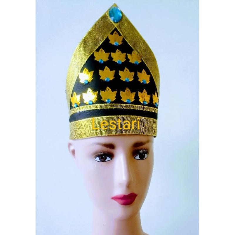 Jual Topi SAMAN Aceh laki laki/topi Melayu/topi sumatera/Tanjak ...