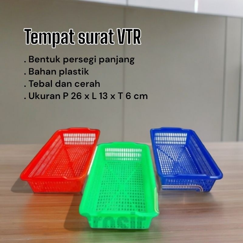 Jual Tempat surat segi panjang VTR tebal warna cerah | Shopee Indonesia