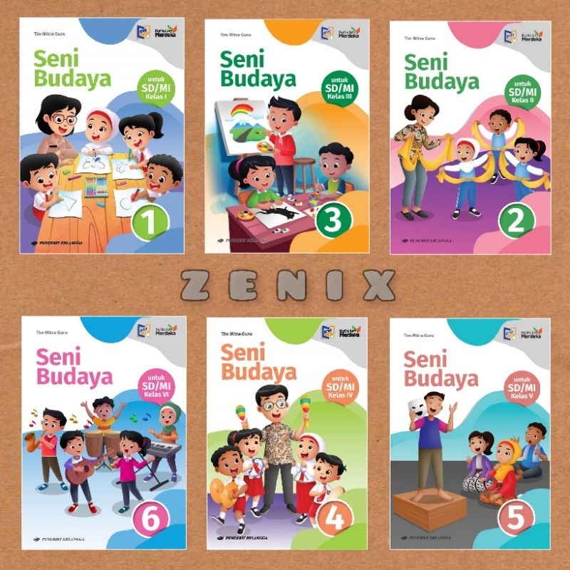 Jual Buku Seni Budaya SD MI Kelas 1 2 3 4 5 6 Kurikulum Merdeka Original Penerbit Erlangga ...