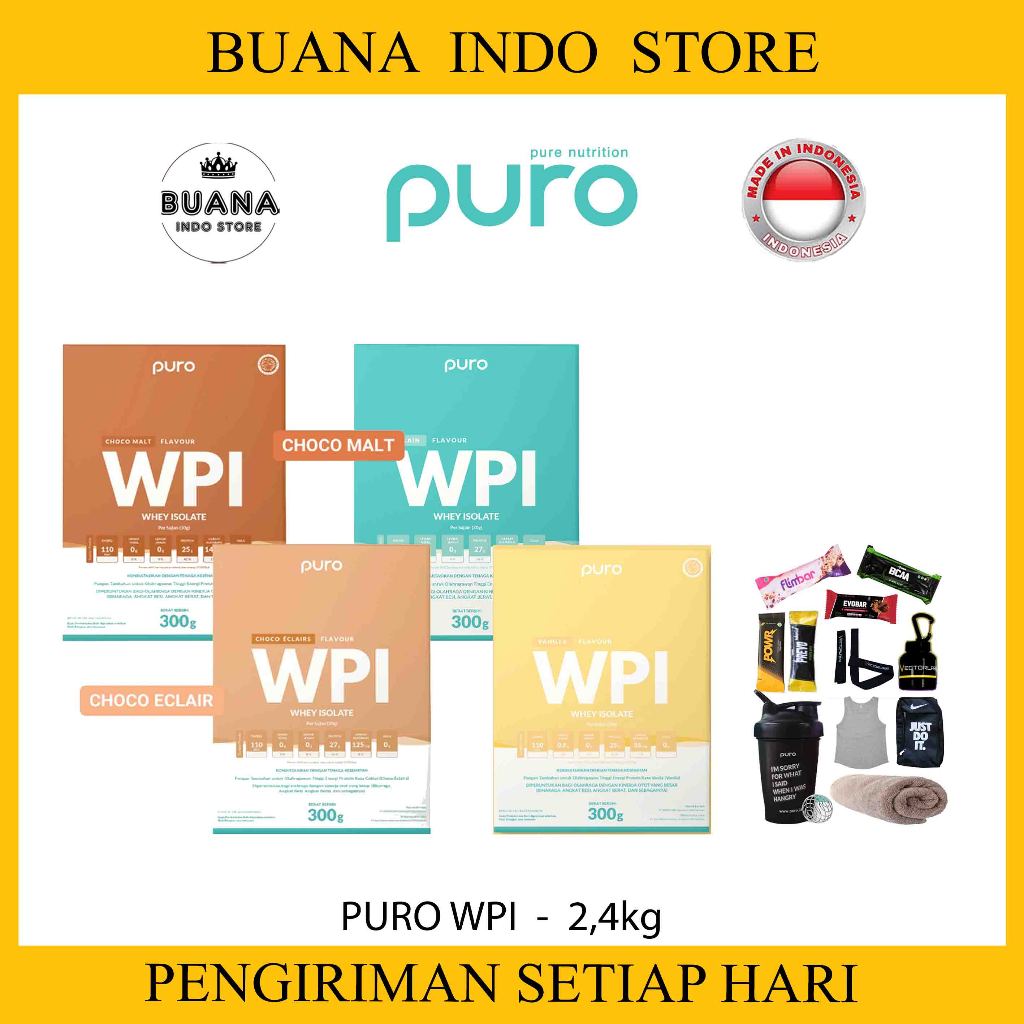 Jual PURO WPI 2,4kg | Whey Protein Isolate | ISOPRO Susu GYM - Varian Rasa | Shopee Indonesia