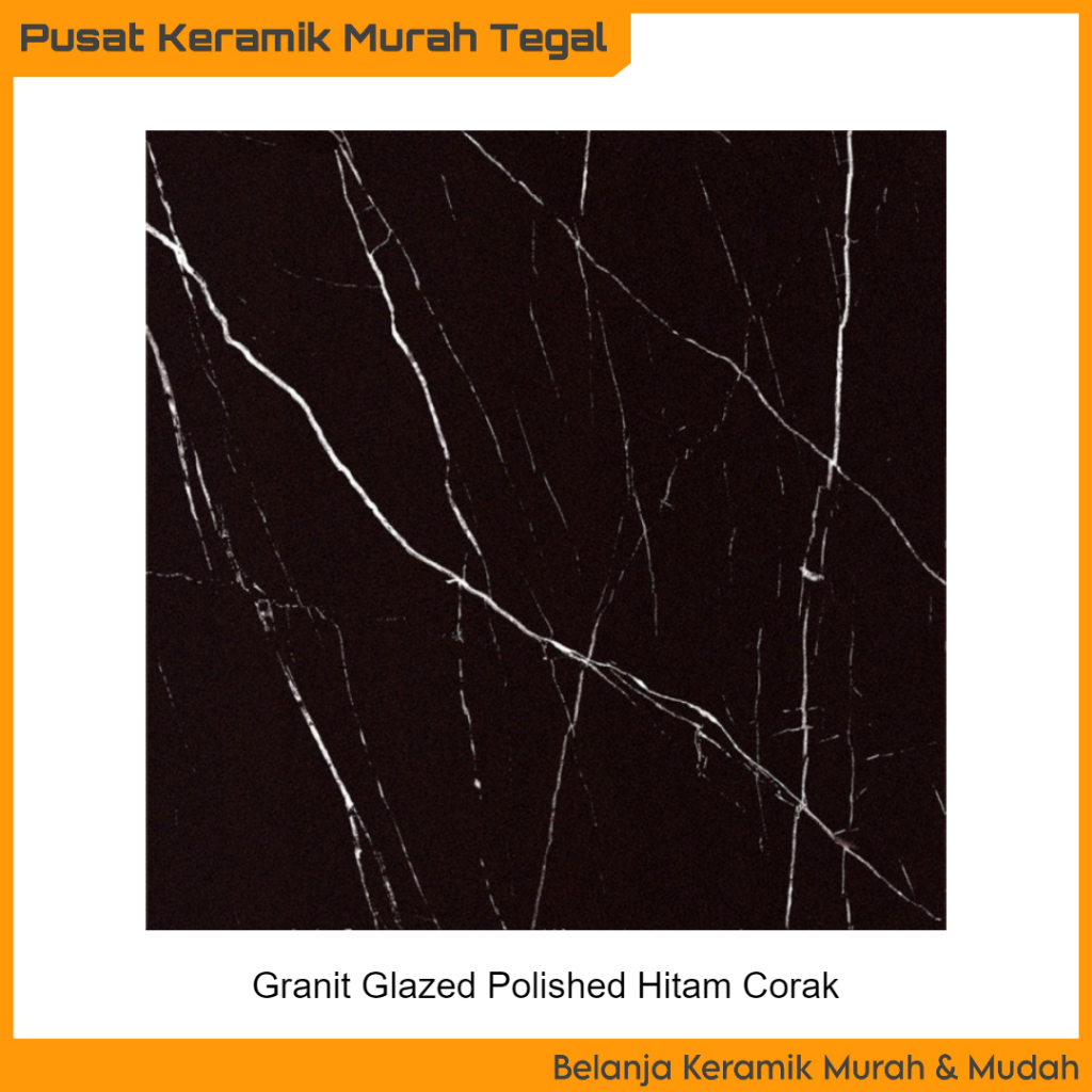 Jual Granit Mengkilap Glazed Polished 60x60 6067 Hitam Motif Anti Noda ...