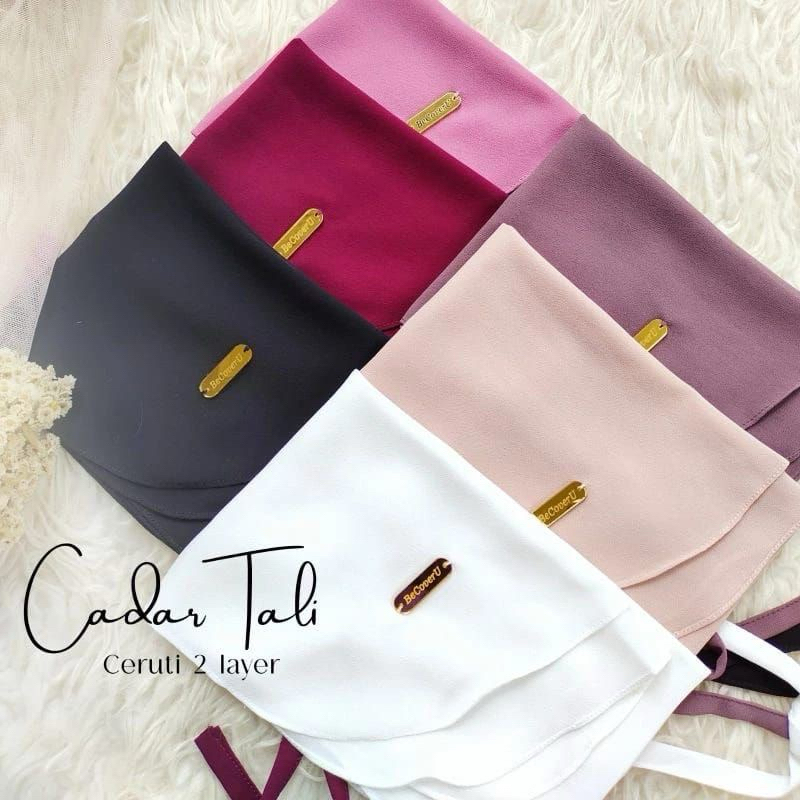 Jual cadar tali 2 layer akrilik cadar premium niqab acrilic | Shopee ...