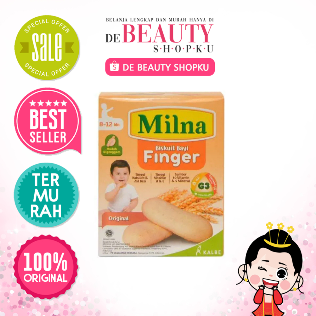 Jual Milna Biskuit Bayi Finger 8-12Bulan | Shopee Indonesia