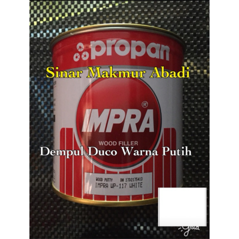 Jual Propan Wood Putty Impra WP-117 Dempul Kayu Duco (WARNA PUTIH) 1Kg ...