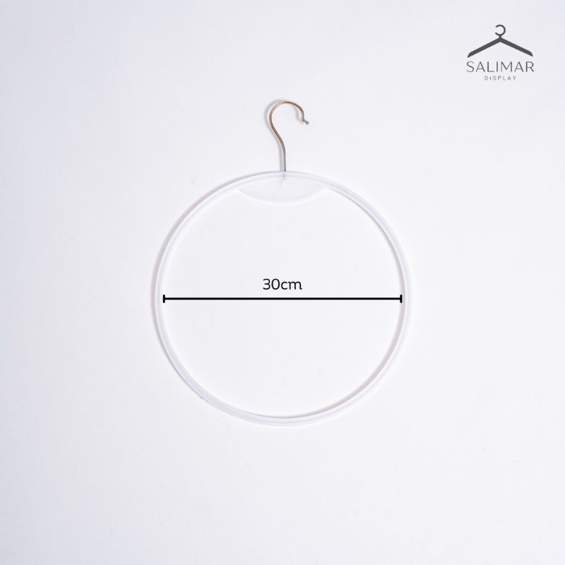 Jual (12 PCS) Hanger Kerudung Bulat Gantungan Jilbab Khimar Hanger CD ...