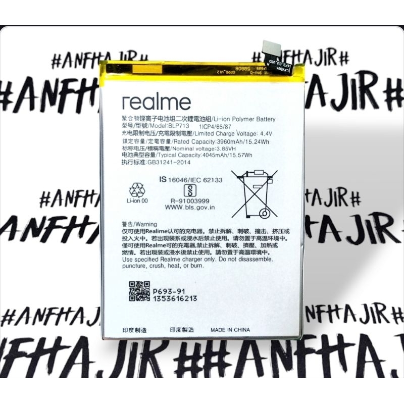 Jual BATRE BATERAI REALME 3 PRO RMX1851 BLP713 BATRAI BATTERY REALME3 ...
