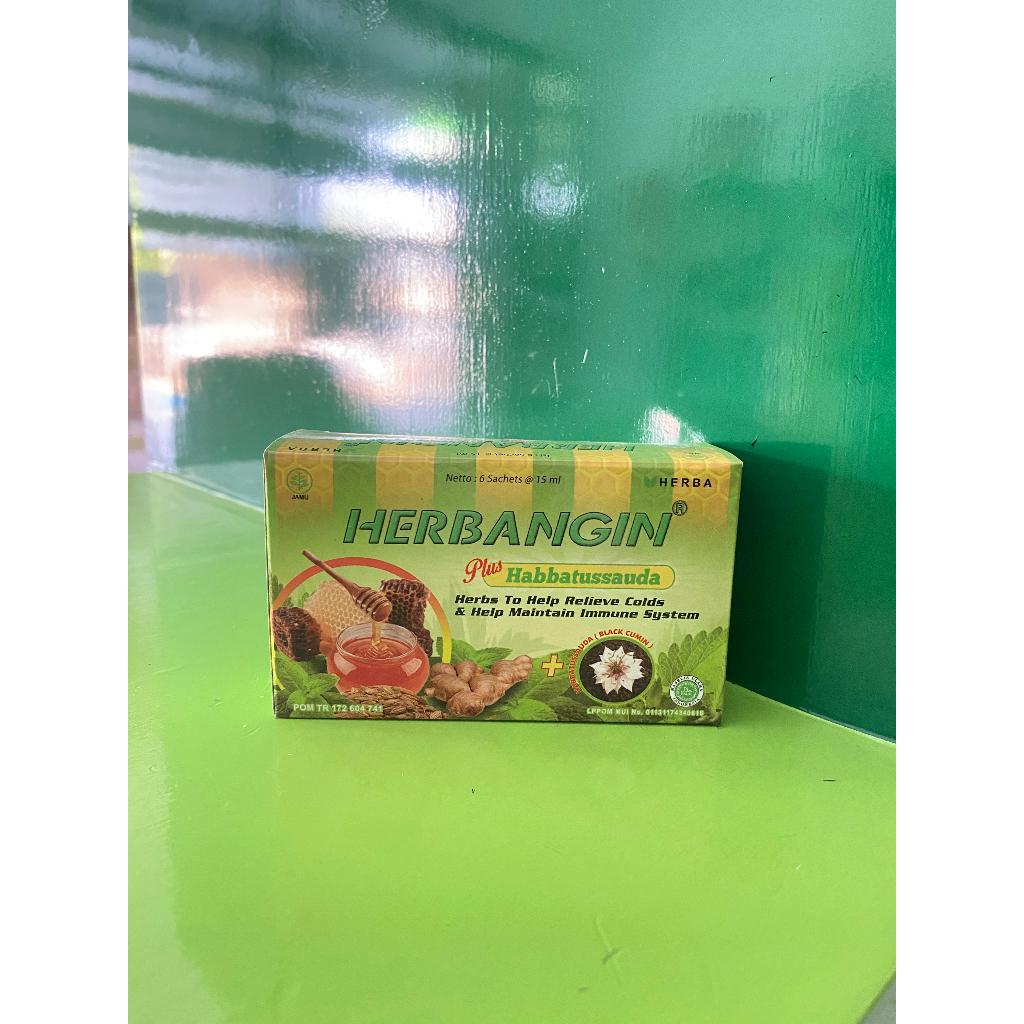 Jual Obat Herbal Masuk Angin Herbangin 1 Sachet 15 mL (1 Box 6 Sachet ...
