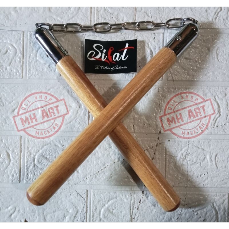 Jual Double stick/Nuchaku Kayu Free Sticker Silat | Shopee Indonesia