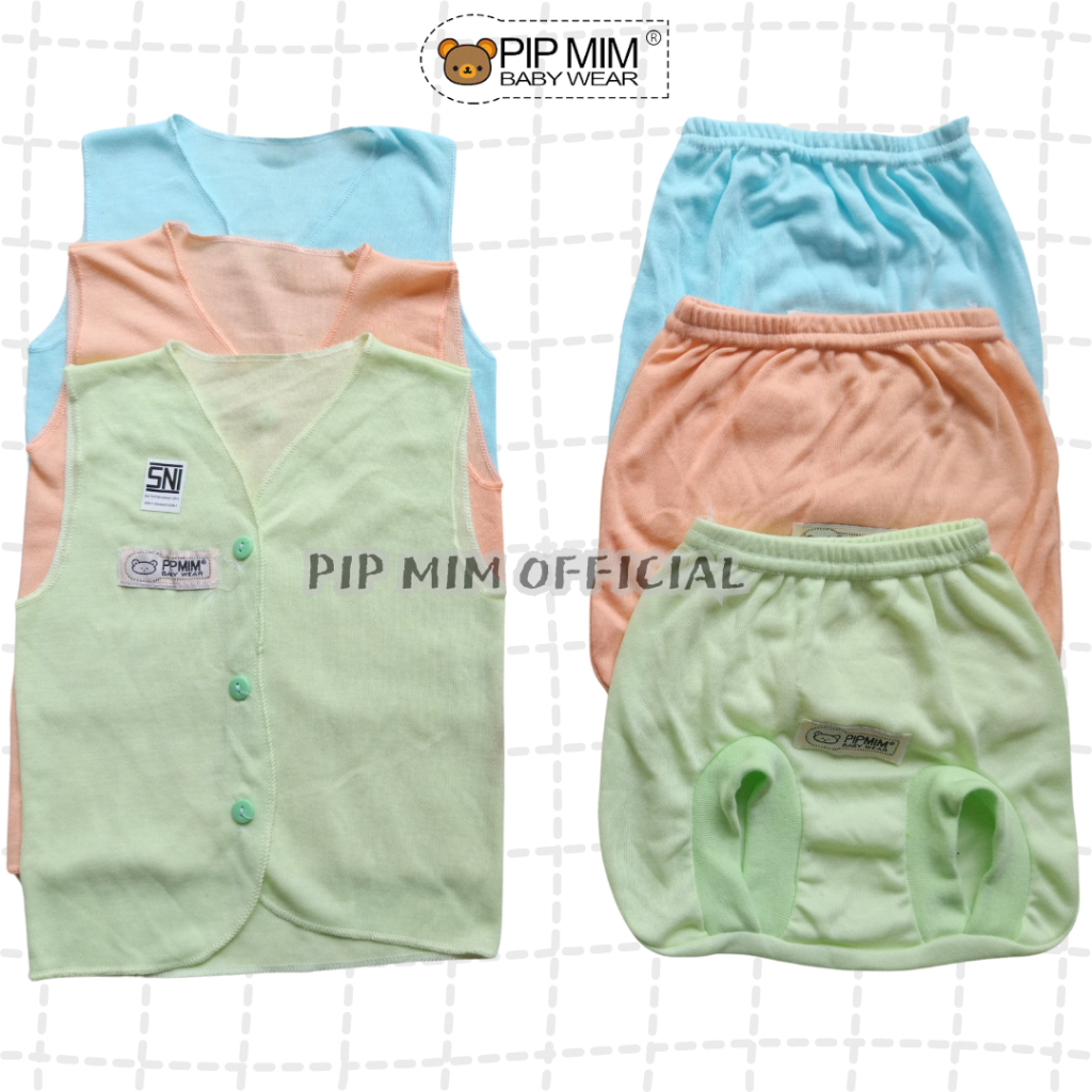 Jual Pip Mim Baby - Baju Bayi Setelan Yukensi Polos SOFT - 6 Pcs ...