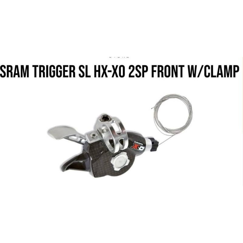 Jual Shifter Left SL SRAM Trigger HX-XO 2 Speed Front W/Clamp Taiwan ...