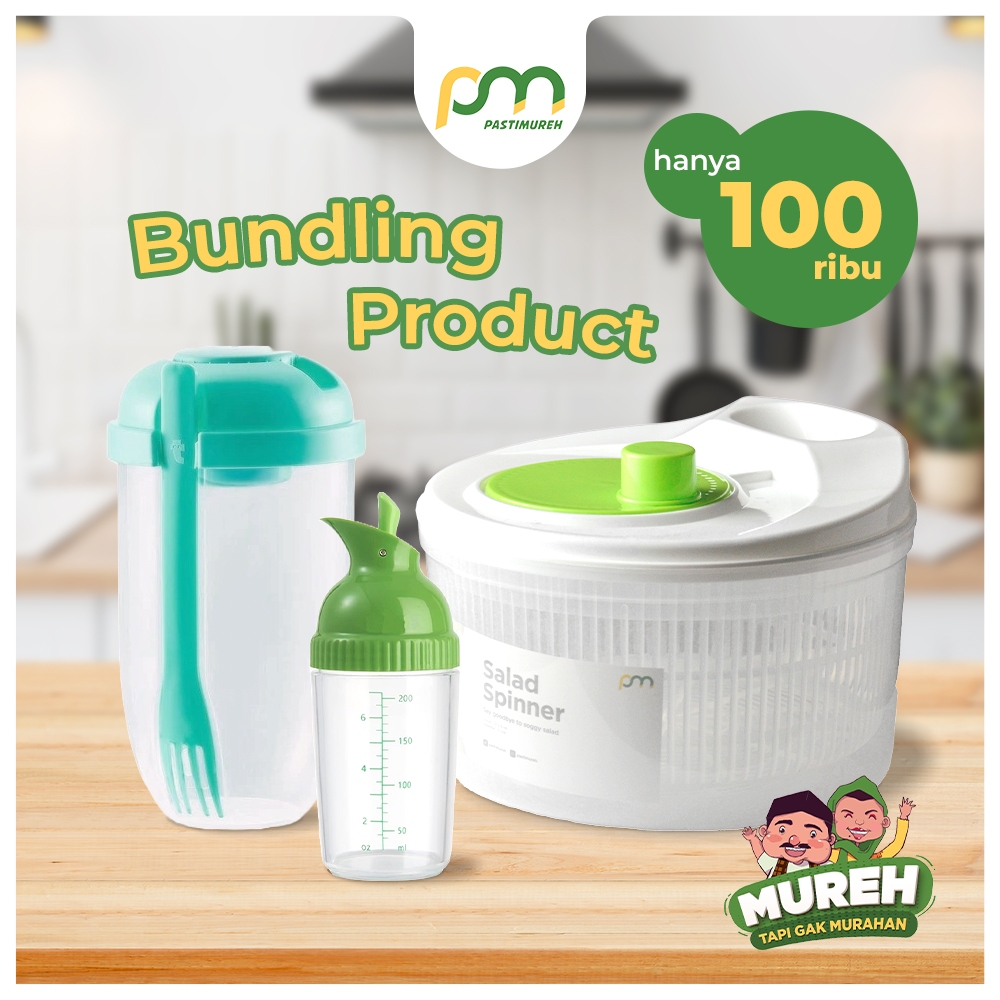 Jual PASTIMUREH } PAKET SALAD SPINNER - Bundling produk salad spinner ...