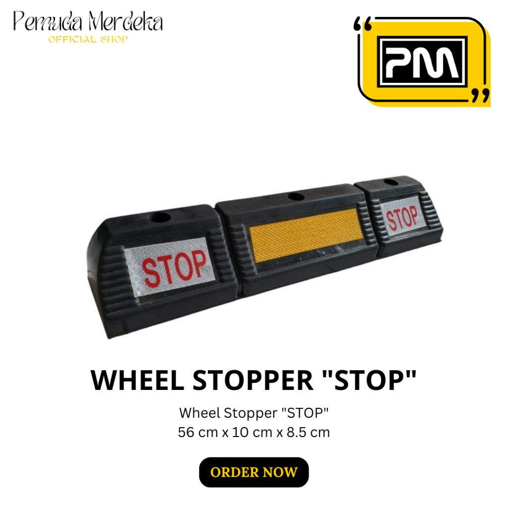Jual Wheel Stopper Rubber Ganjalan Ban Mobil Stopper Parkir Karet Tebal ...