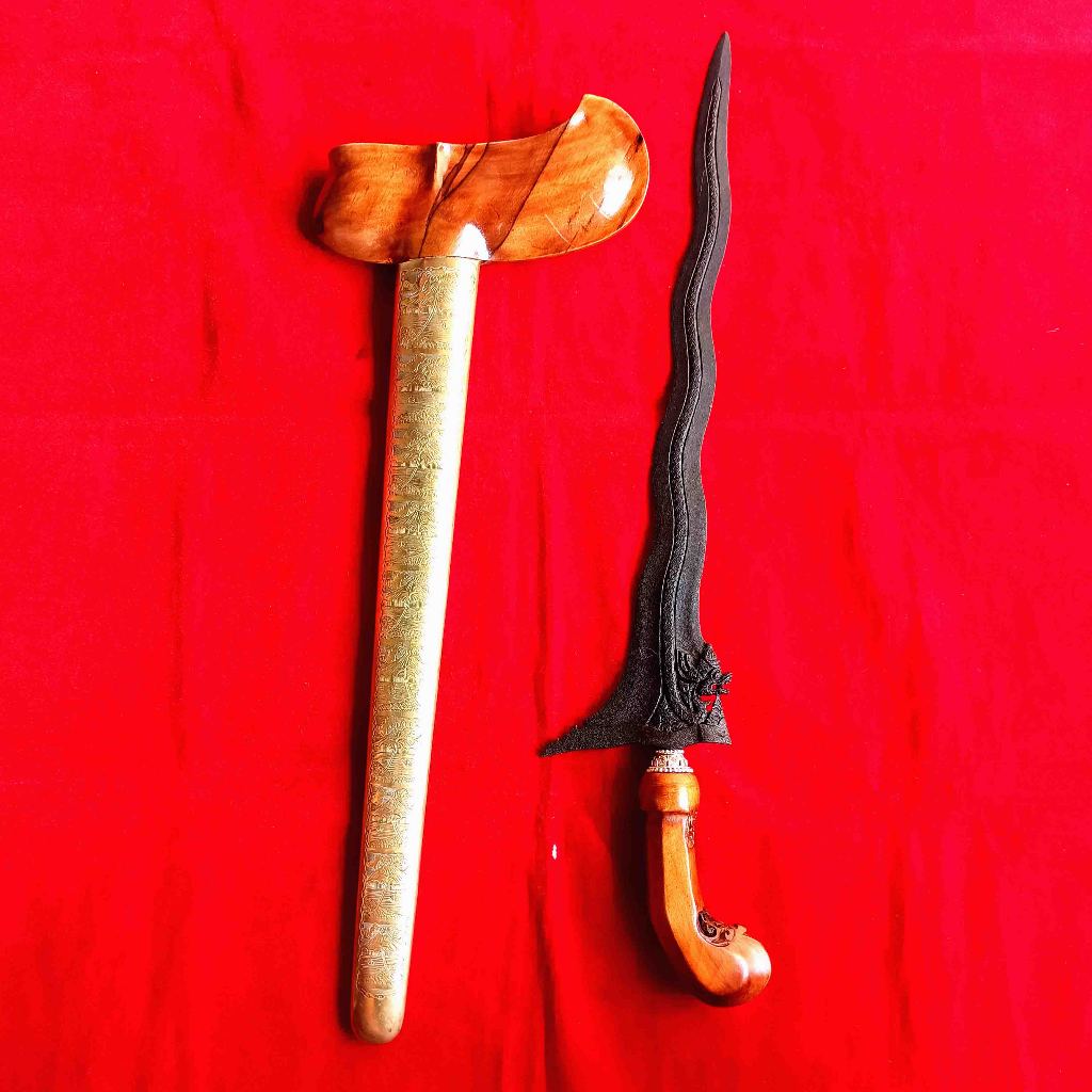 Jual Keris Naga Raja Luk 7 Pamor Keleng Koleksi Istimewa | Shopee Indonesia