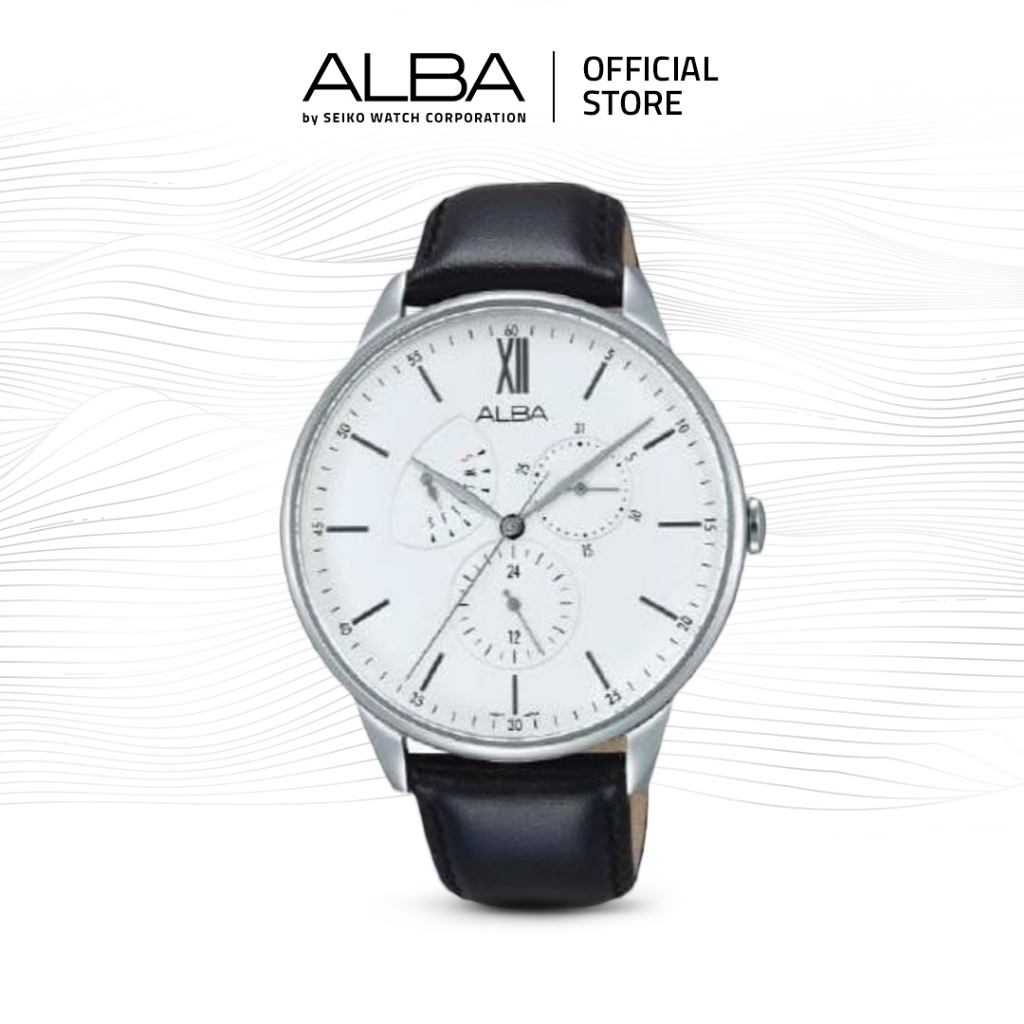 Jual Alba Jam Tangan Pria AZ8007 / AZ8007X1 Quartz White Dial Black ...