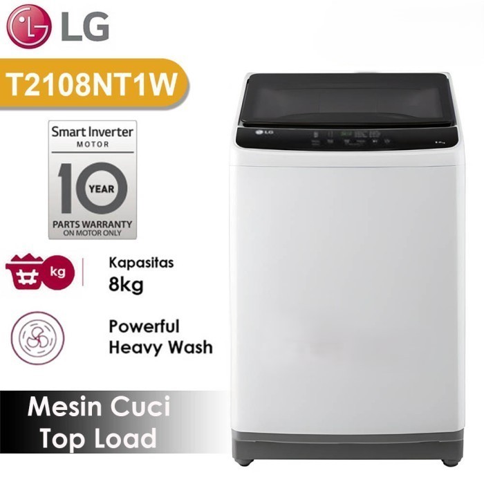 Jual Mesin Cuci LG 1 Tabung 8 Kg T2108NT1W | Shopee Indonesia
