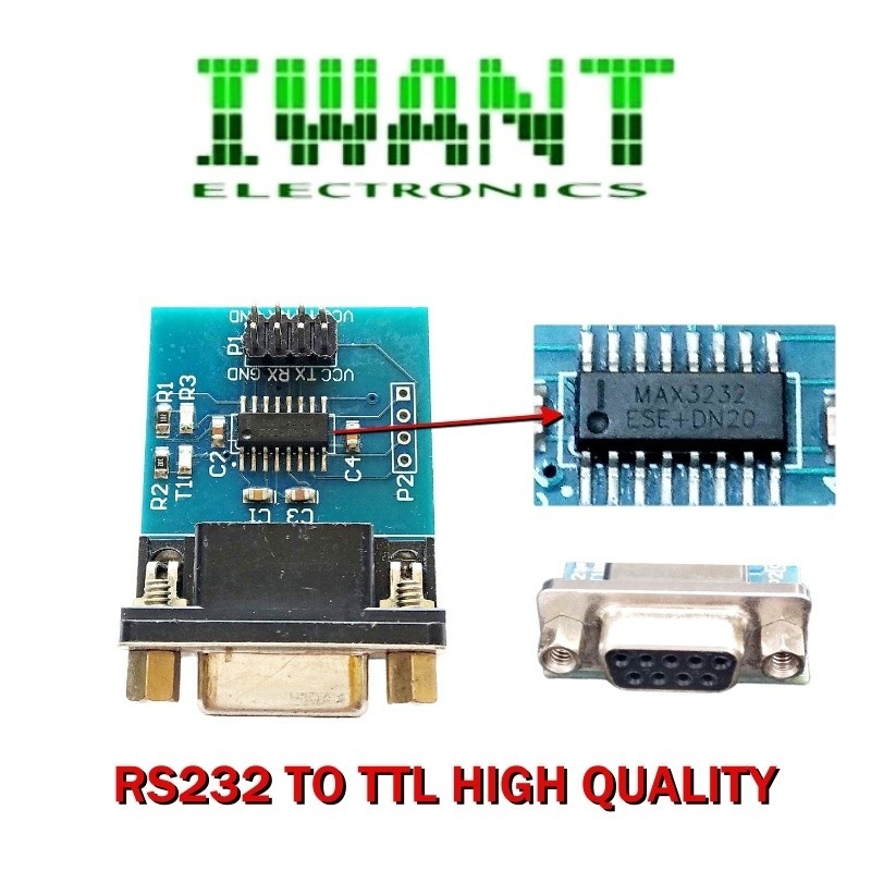 Jual MAX3232 RS232 DB9 TO TTL HIGH QUALITY MAX 3232 SP3232 DB9 TO TTL ...