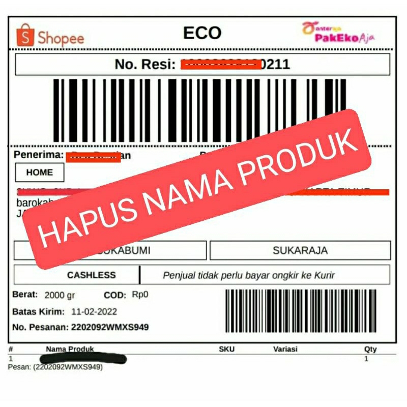Jual LABEL HAPUS NAMA PRODUK ( tambahan) | Shopee Indonesia