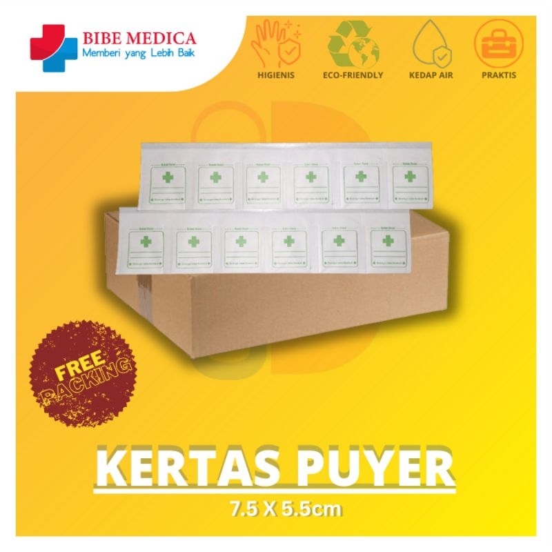 Jual Kertas puyer press | kertas puyer logo umum | Shopee Indonesia