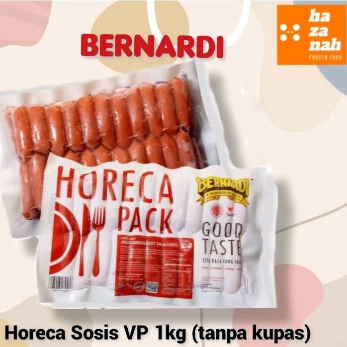 Jual Bernardi Horeca Sosis Sapi Ayam VP 1kg | Shopee Indonesia