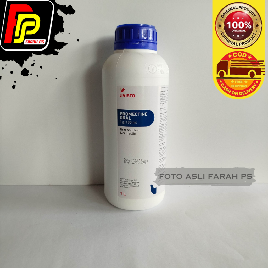 Jual Promectine Oral 1Liter Obat Cacing, Kutu dan Gurem untuk hewan ...