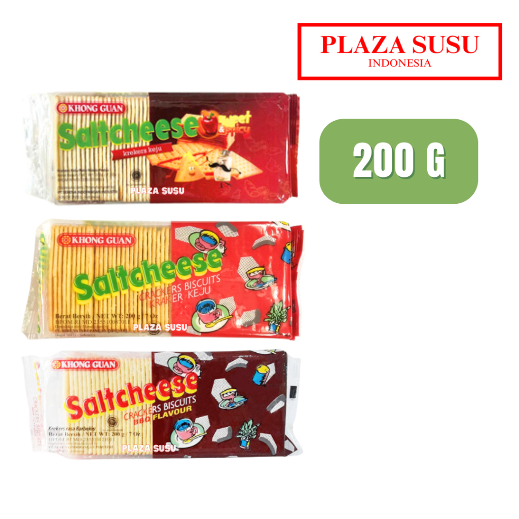 Jual KHONG GUAN SALTCHEESE CRACKERS BISCUIT 200 G KRAKER KEJU SWEET ...