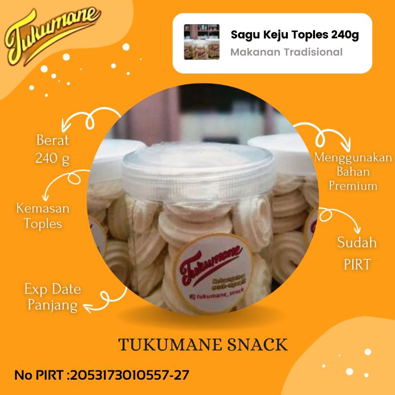 Jual Sagu Keju Spesial Toples 240g | Shopee Indonesia
