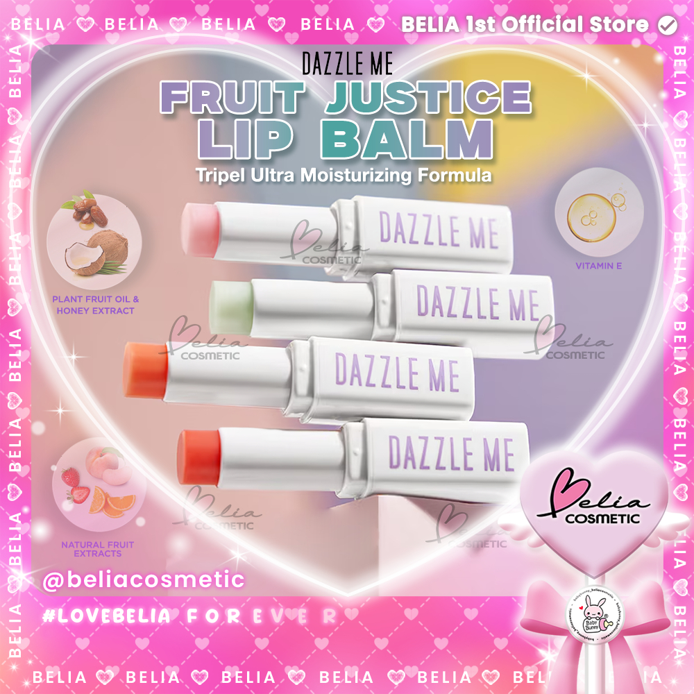 Jual BELIA DAZZLE ME Fruit Justice Lip Balm | Moisturizing | Hydrating ...