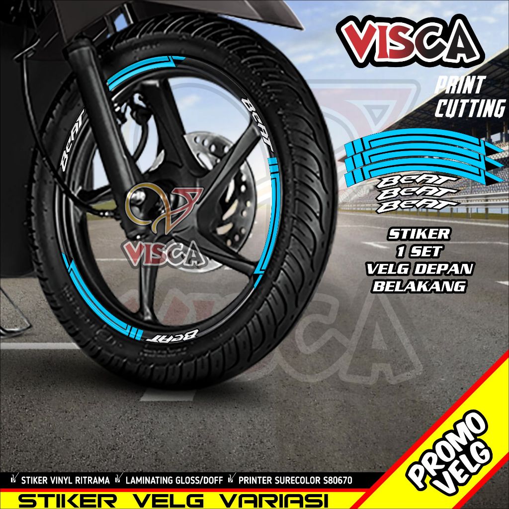 Jual Stiker Velg List Velg Motor Stiker Velg Beat Motif E | Shopee ...