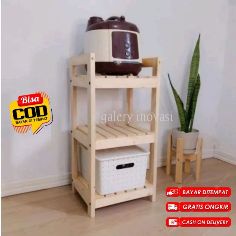 Jual Rak dispenser galon 3 susun / rak rice cooker meja magicom / rak ...