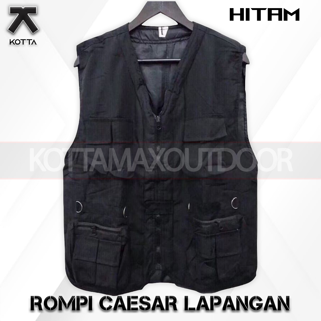 Jual ROMPI LAPANGAN HITAM - ROMPI OUTDOOR HITAM - ROMPI VEST CARGO ...