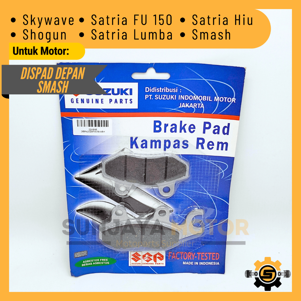 Jual Dispad Depan Original Suzuki B09 Kampas Rem Satria FU 150 Skywave ...