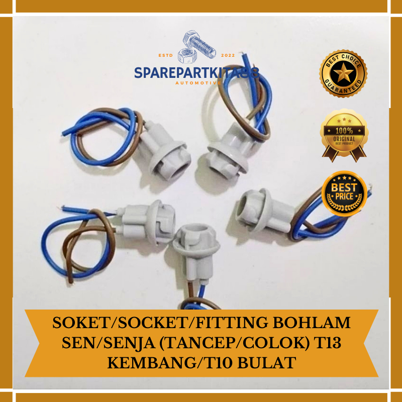 Jual SOKET/SOCKET/FITTING BOHLAM SEN/SENJA (TANCEP/COLOK) T13 KEMBANG ...