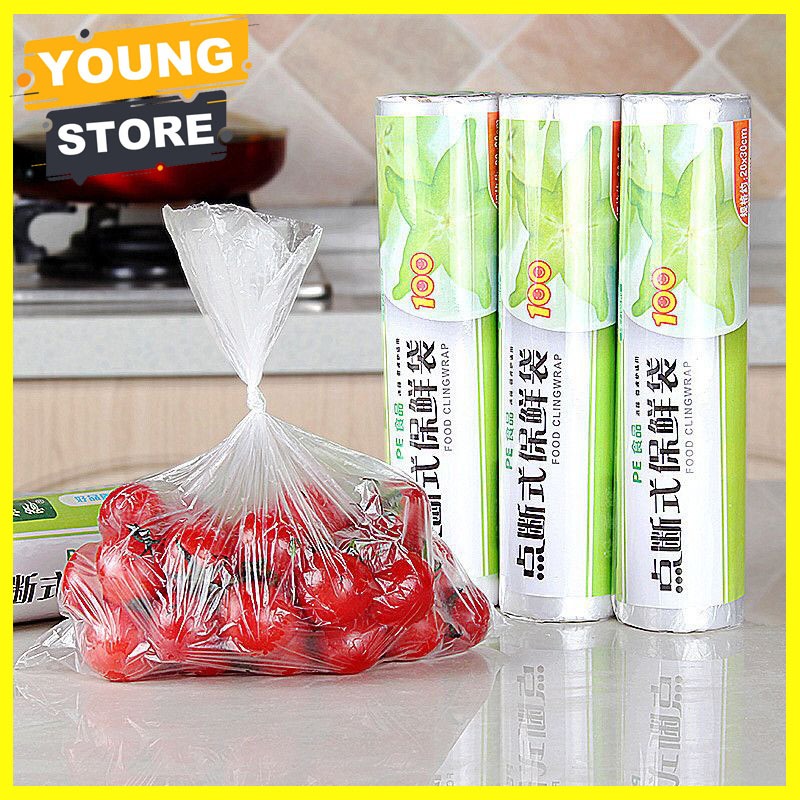 Jual Isi 100 Lembar Plastik HD Roll / Plastik Buah Sayur Food Grade ...