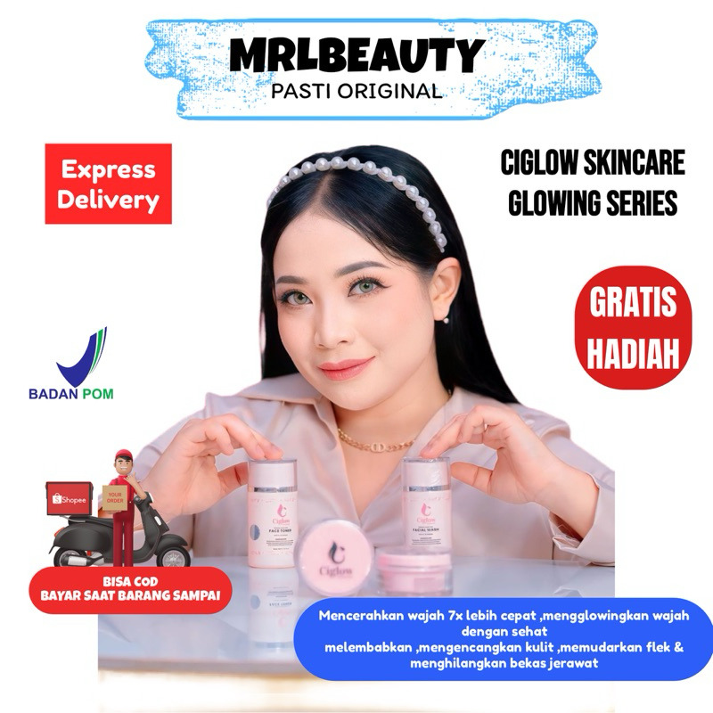 Jual CIGLOW SKINCARE GLOWING SERIES BPOM UNTUK MENCERAHKAN KULIT ...