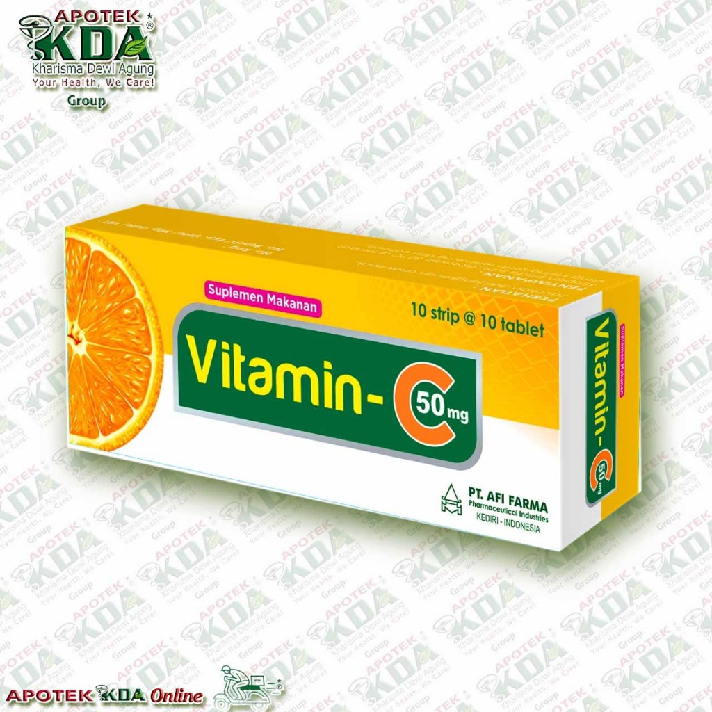 Jual VITAMIN C 50 MG AFI FARMA 1 BOX | Shopee Indonesia